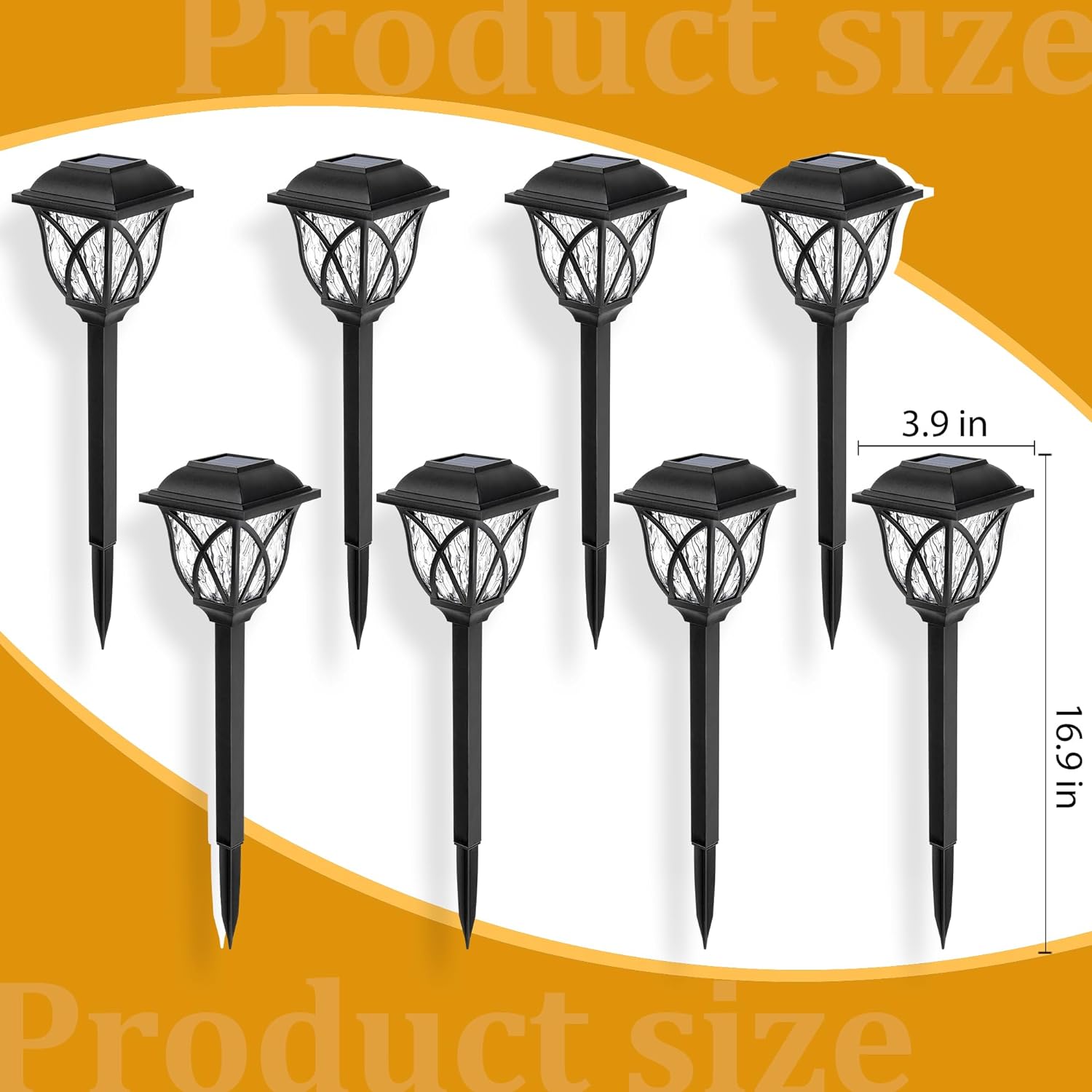 SolarGlow™ 6 Pack LED Solar Pathway Lights for Gardens and Pathways ...